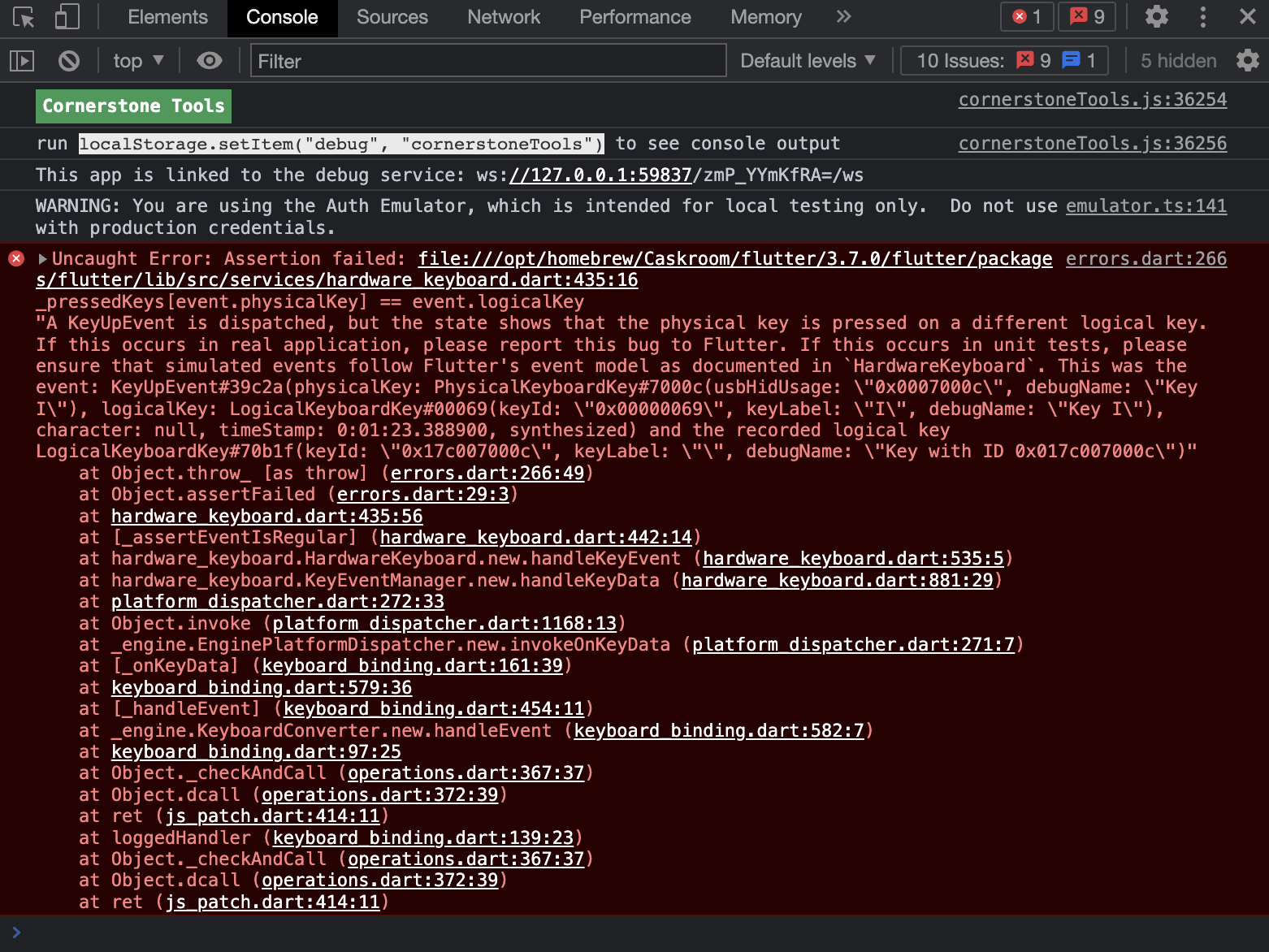 [web on macOS] "A KeyUpEvent is dispatched, but the state shows that the physical key is pressed ...