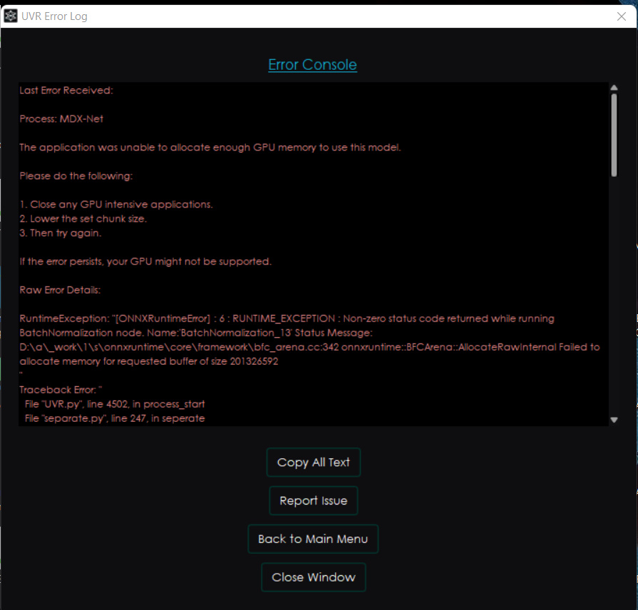 i have a problem · Issue #407 · Anjok07/ultimatevocalremovergui · GitHub