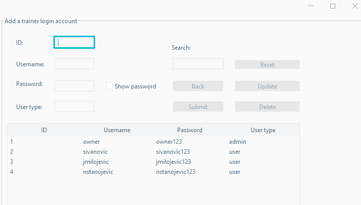 GitHub - mptste/Gym-Management-GUI: Gym management app