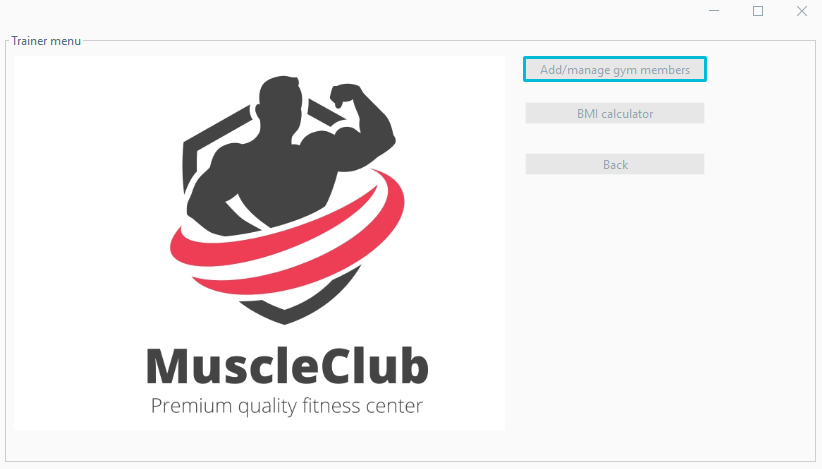 GitHub - mptste/Gym-Management-GUI: Gym management app