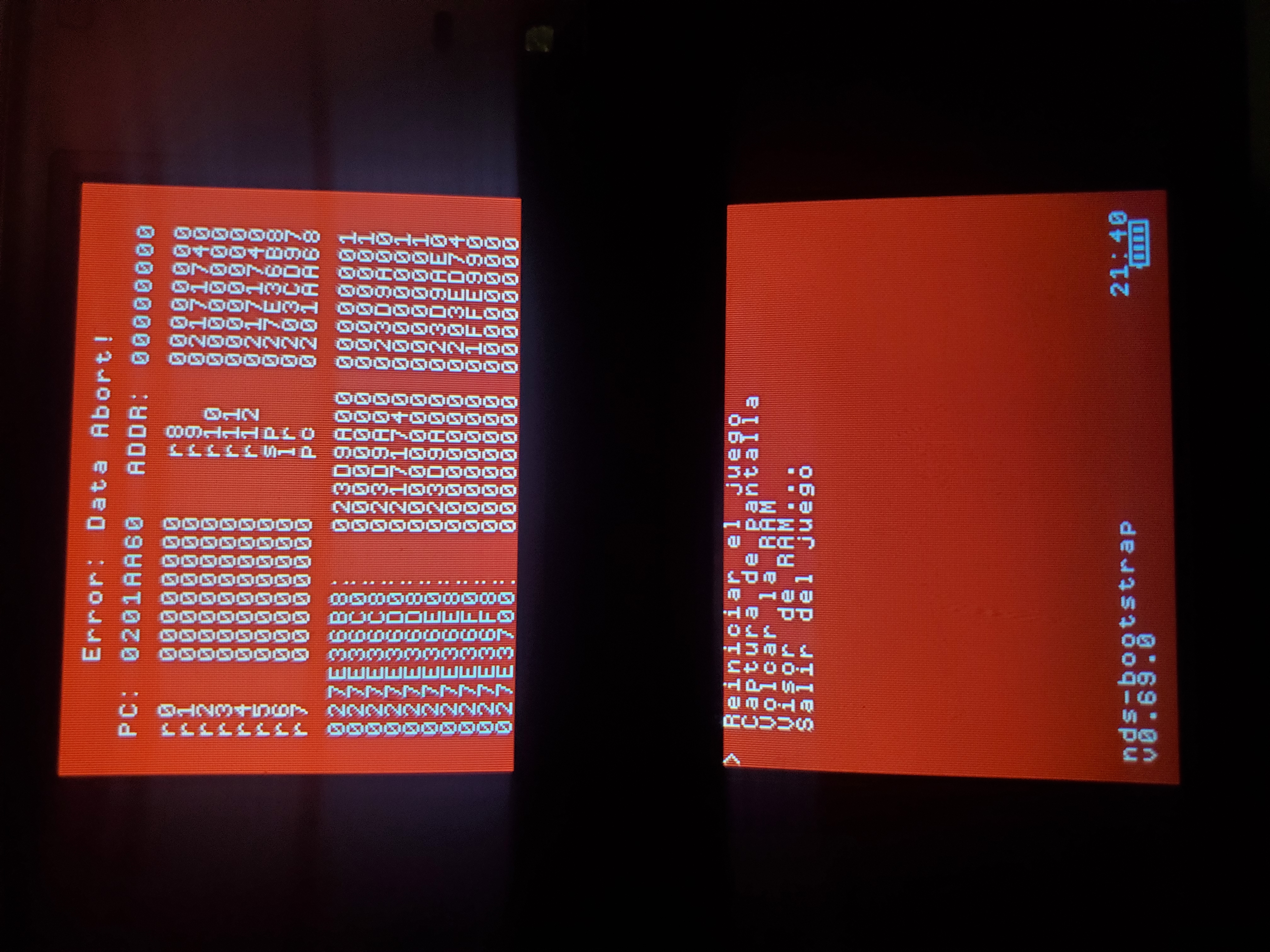 Red screen trying to lauch games on DSi · Issue #1521 · DS-Homebrew/nds ...