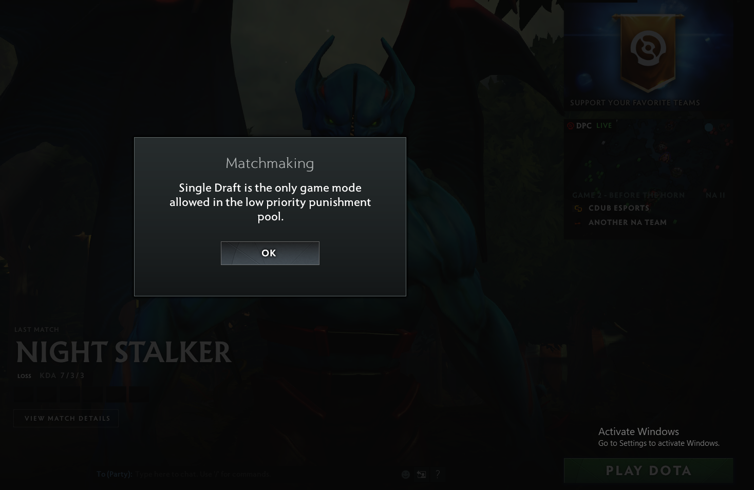 Unable To Queue Up For Games · Issue 6882 · Valvesoftwaredota2 Gameplay · Github 8172