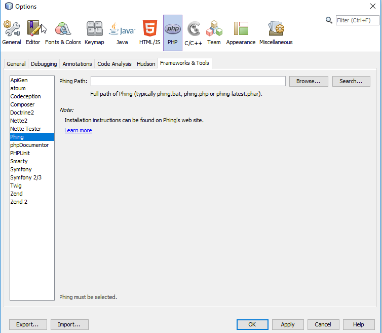 Help installing Phing using Netbeans and XAMPP · Issue #745 · phingofficial/phing · GitHub