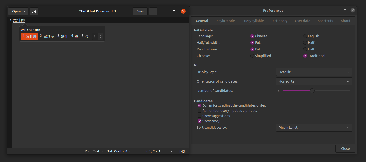 Unexpected characters when typing in Traditional Chinese with ...