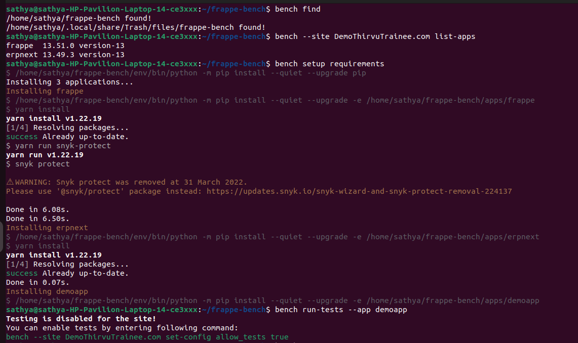 GitHub - Sathya-Dhakshinamoorthy/Bench-Commands