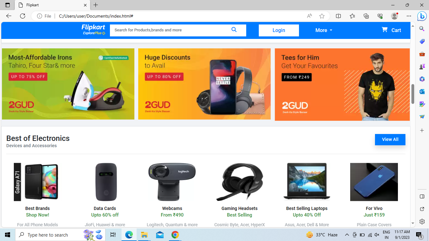 GitHub - Dharmesh71214/Flipkart-clone