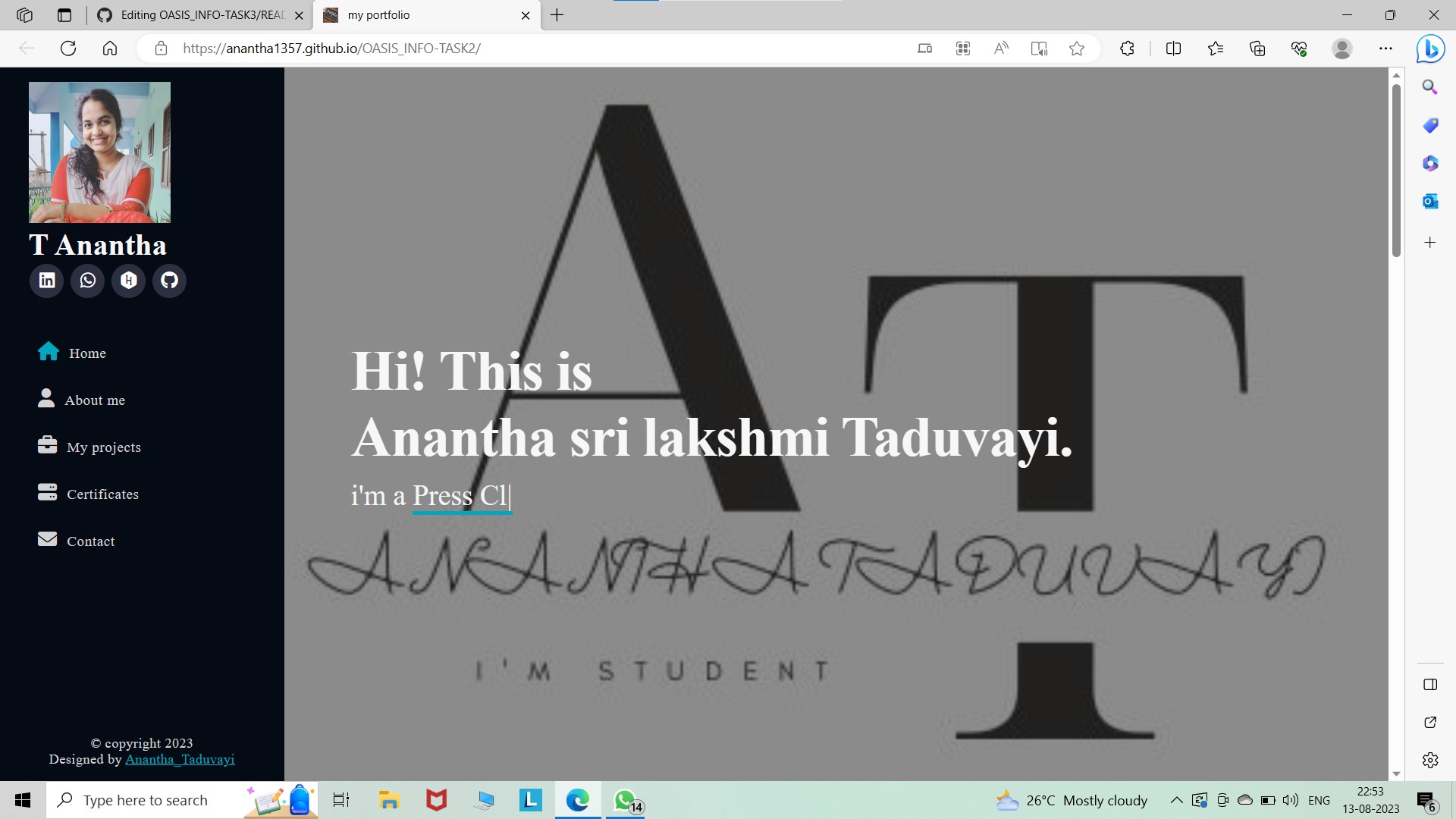 GitHub - Anantha1357/OASIS_INFO-TASK2