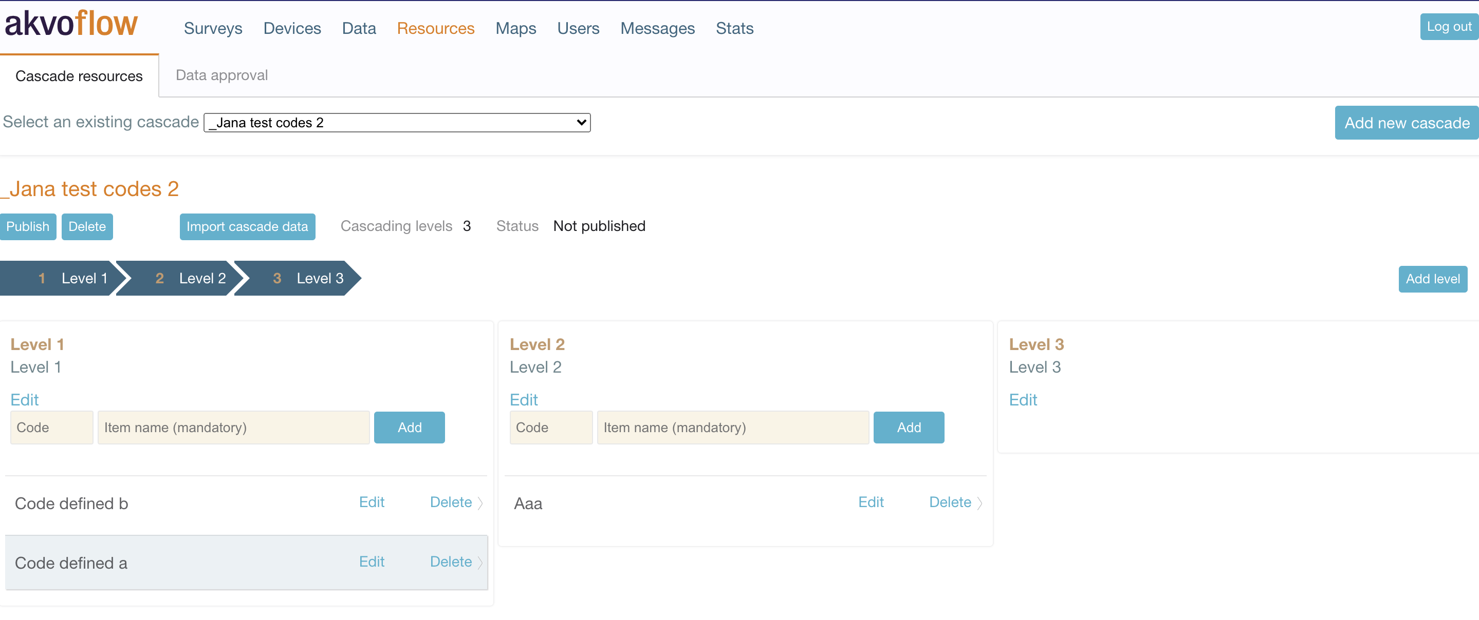 Cascade editor - add ability to remove empty levels · Issue #1127 ...