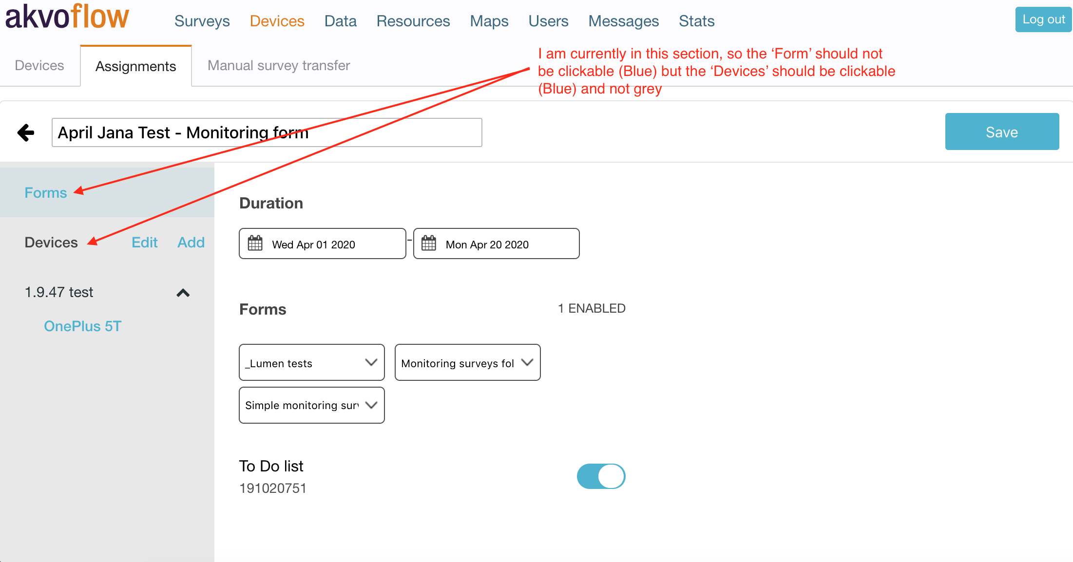 Assignments side-panel UI improvements · Issue #3503 · akvo/akvo-flow ...