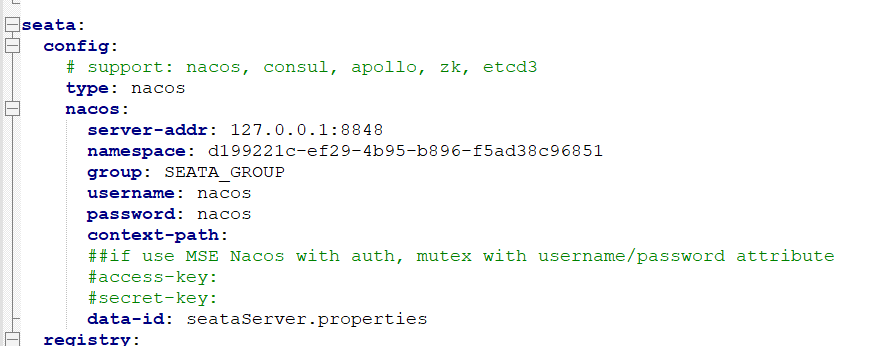 can not get cluster name in registry config 'service.vgroupMapping.default_tx_group' · Issue ...