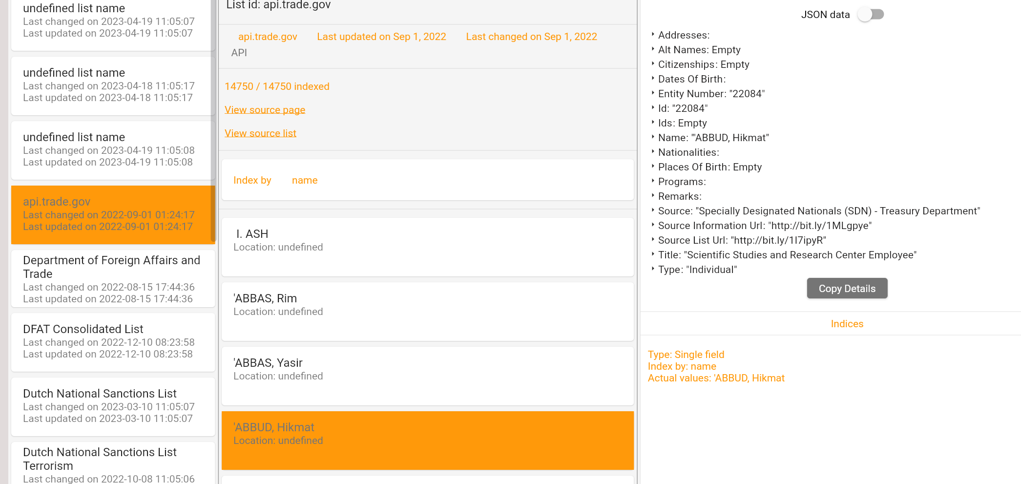 Indexing Counts Should Be Shown All The Time And Separate From Any Other Logic · Issue 167