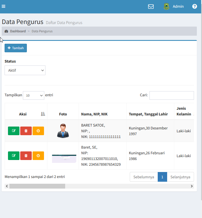 Tidak Dapat Menambah/Ubah Pengurus Kecamatan · Issue #885 · OpenSID/OpenDK · GitHub