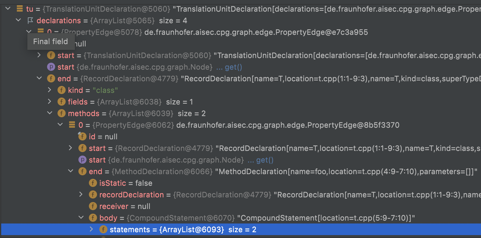 C++ methods defined inside a class are not handled correctly · Issue #674 · Fraunhofer-AISEC/cpg ...