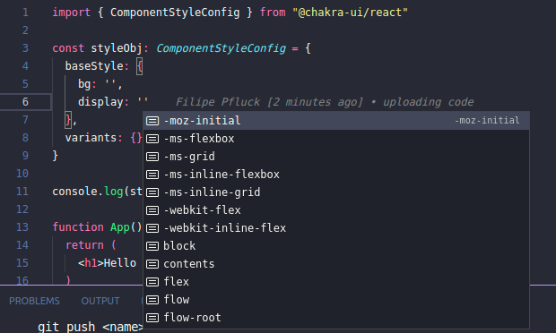 ComponentStyleConfig not showing suggestions to css properties · Issue ...