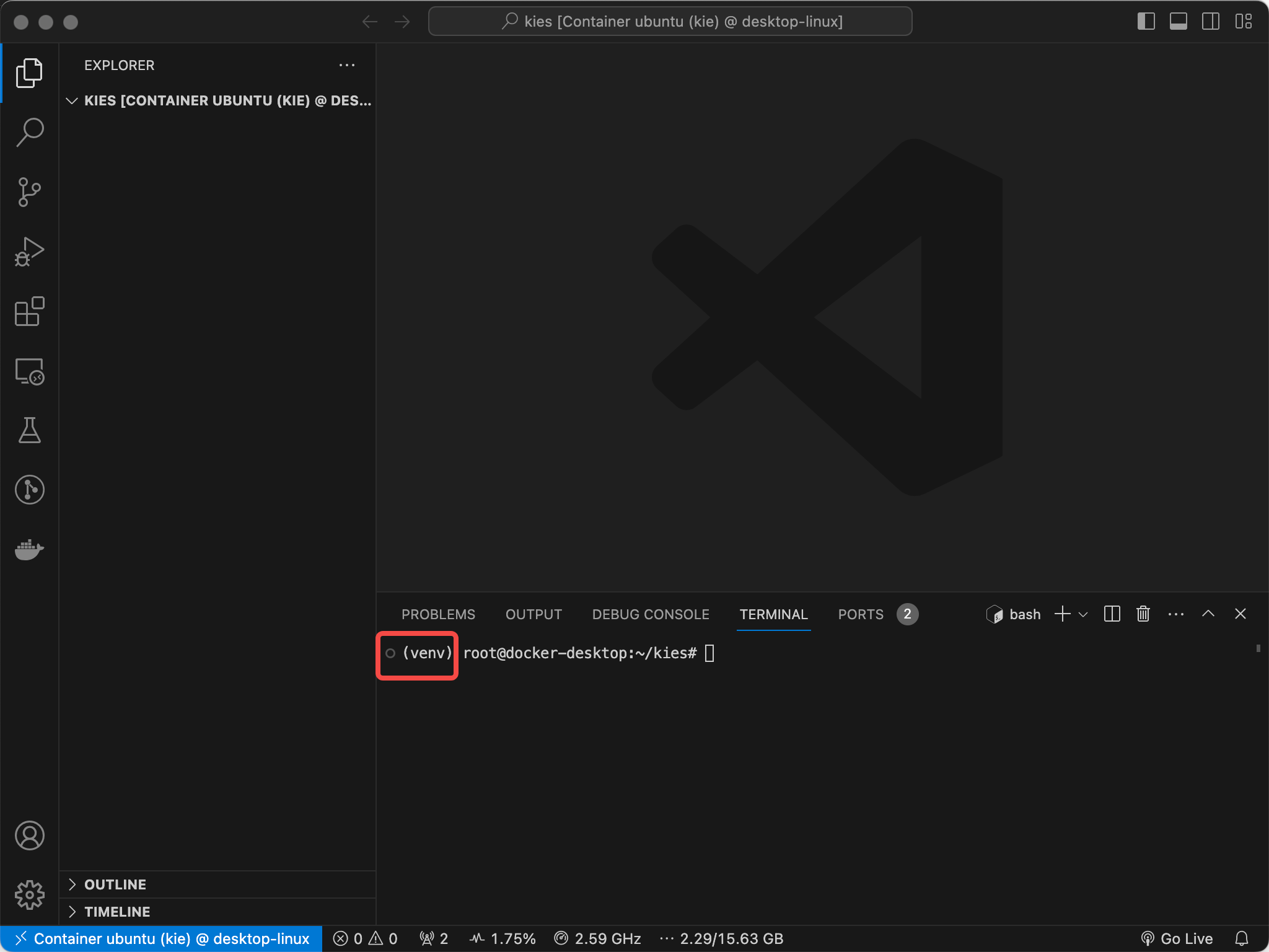 The virtual environment doesn't exit if it's deleted · Issue #22066 · microsoft/vscode-python ...
