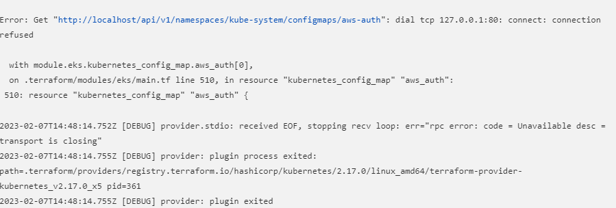 Getting Error During While Upgrading Terraform Aws Eks Version To 1950error Get