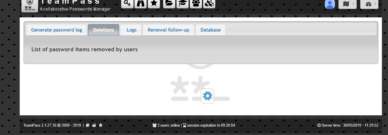 Utilities doesn't work correctly after upgrade · Issue #2623 · nilsteampassnet/TeamPass · GitHub