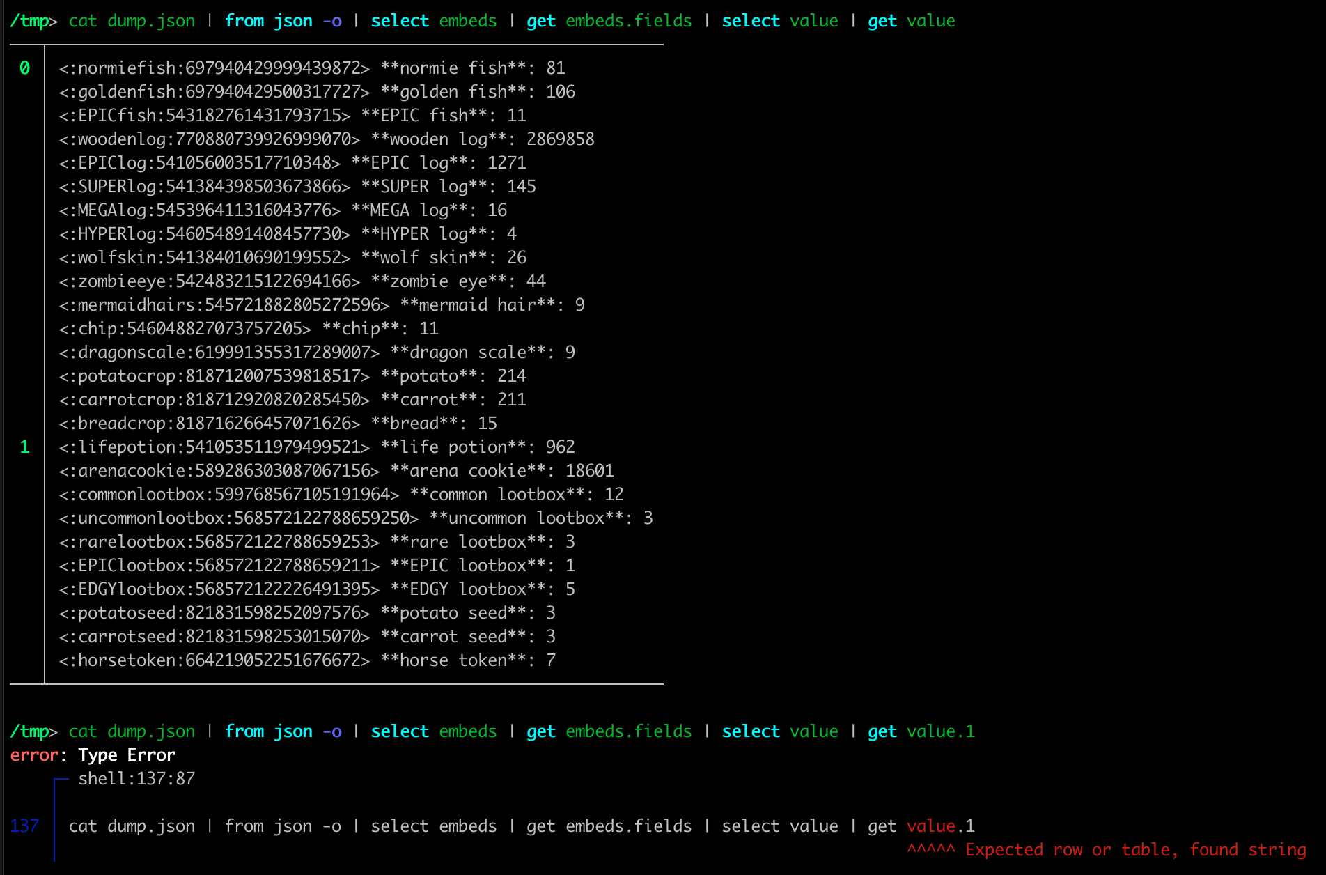 `get` Errors on Valid Cell Paths · Issue #3352 · nushell/nushell · GitHub