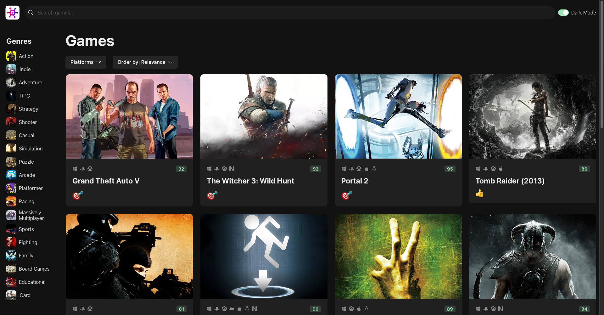 Github Tiabeirutyvideo Game React A Project To Practice Front End Web Development Skills
