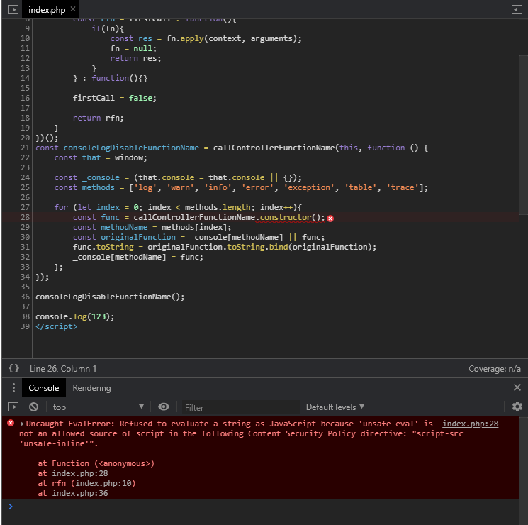 [Improvement] Disable console output improvement · Issue #691 · javascript-obfuscator/javascript ...