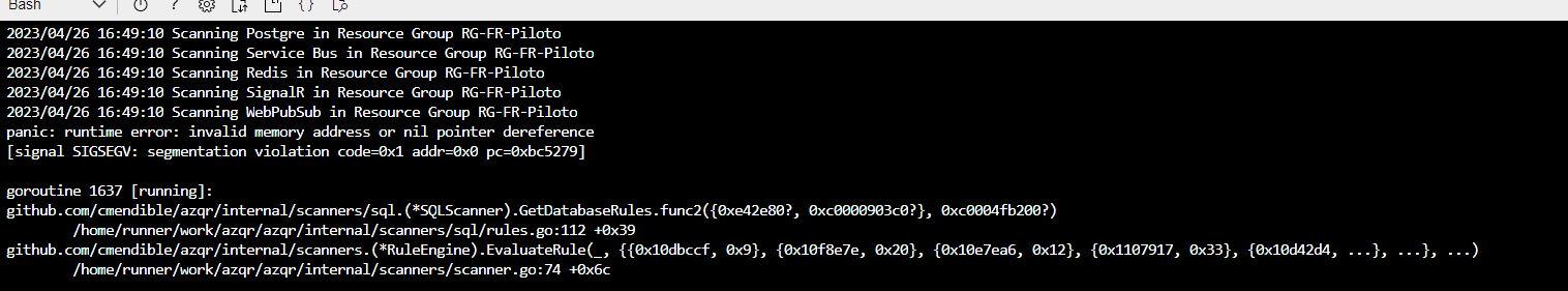 sql scan error · Issue #74 · Azure/azqr · GitHub