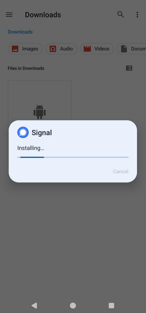 Unexpected package name displayed after updating Signal (Website Distribution Build) via APK ...