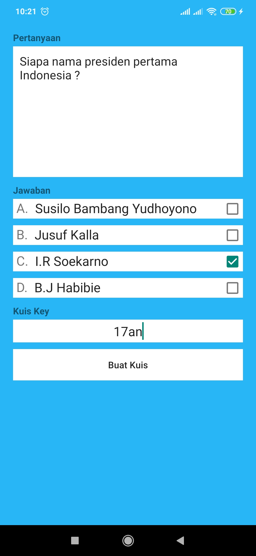 GitHub - wesetiawan/MiniKuis: Aplikasi Kuis mengunakan firebase