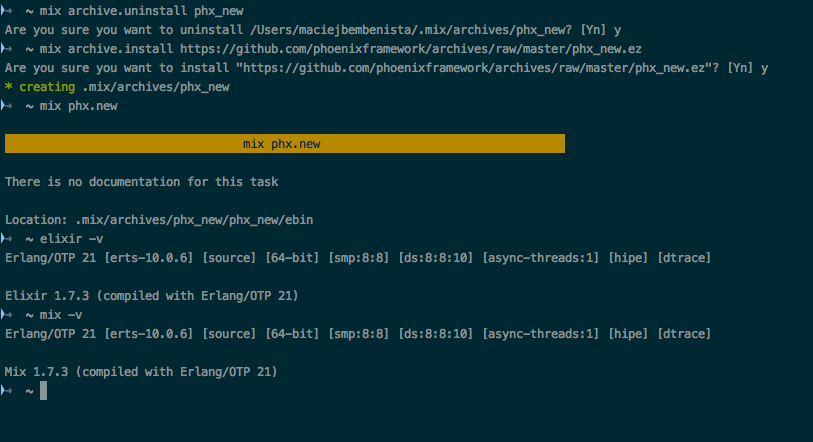 Recommended install method from docs installs an unreleased Phoenix version · Issue #3043 ...