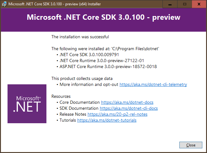 Net Core 3 0 0 Preview Is No Longer Working With Vs 2017 Preview · Issue 2245 · Dotnet Core