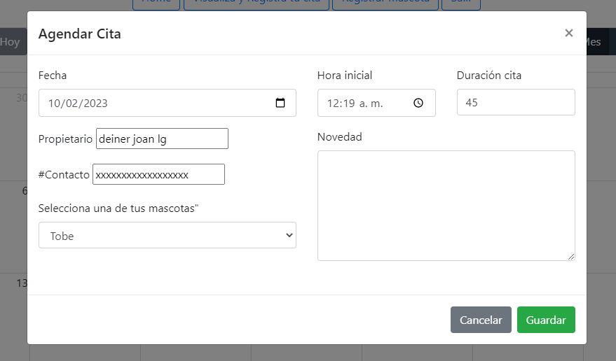 GitHub - deiner96/veterinariaCitas: repositorio citas fullCalendar