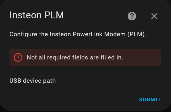 Field not showing up when trying to add the Insteon Integration w/ PLM modem · Issue #18570 ...