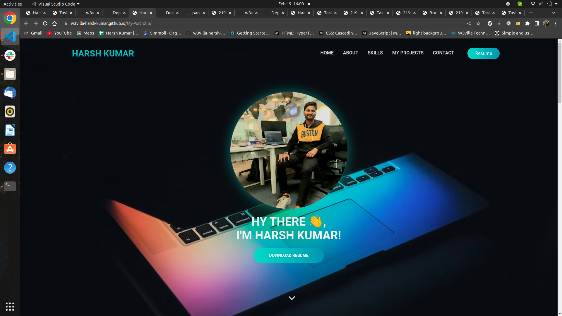 GitHub - w3villa-harsh-kumar/My-Portfolio: Protfolio website with html and css