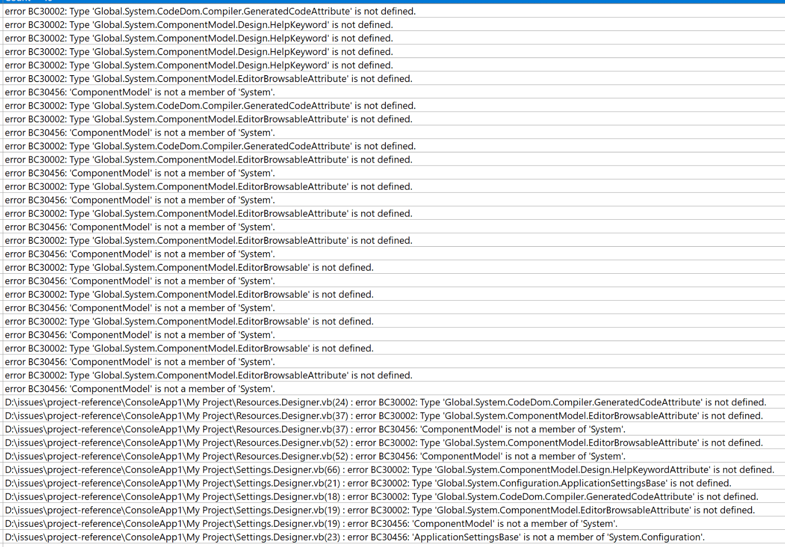 ProjectReference to .vbproj should be loaded · Issue #24308 · dotnet ...