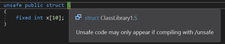 [Feature request] Code Fixer for adding /unsafe option · Issue #25722 ...