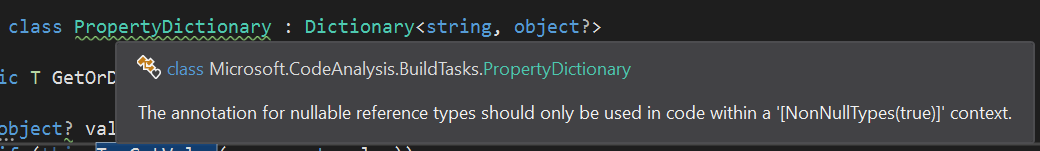 Location of warning for misused `?` annotation can be improved · Issue #29294 · dotnet/roslyn ...