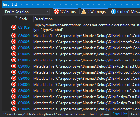 Error List re-orders and scrolls after selecting one entry · Issue ...
