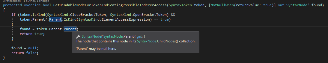 Incorrect nullable analysis of `x?.y.Extension() == true` pattern · Issue #41107 · dotnet/roslyn ...