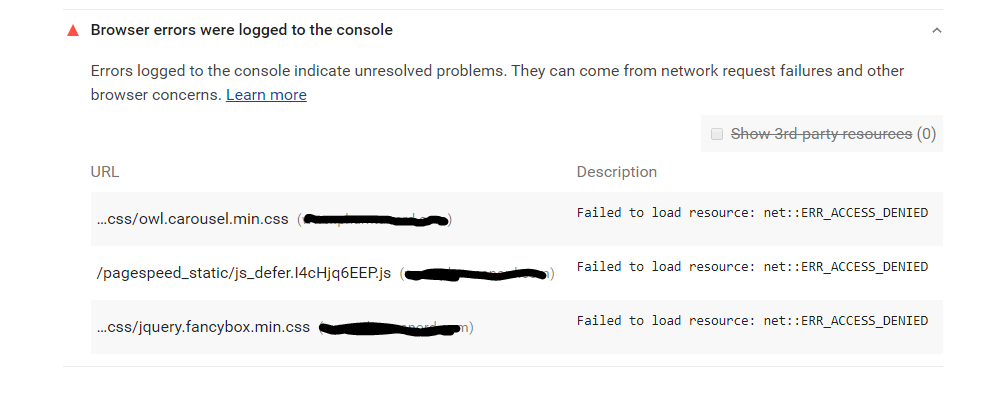 Failed to load resource: net::ERR_ACCESS_DENIED · Issue #9038 · GoogleChrome/lighthouse · GitHub