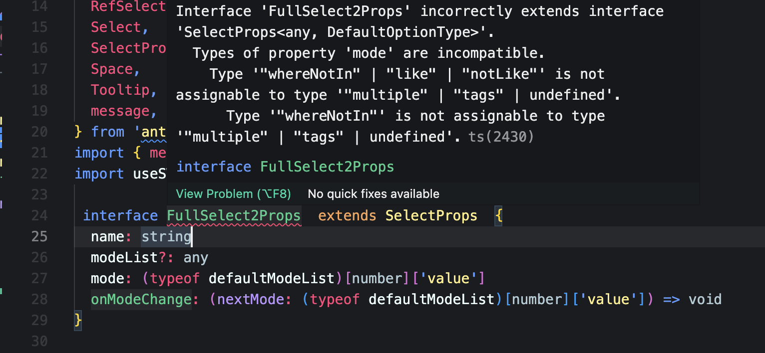 Need Vscode Error Tooltip When Use Type And And · Issue 55784 · Microsofttypescript · Github