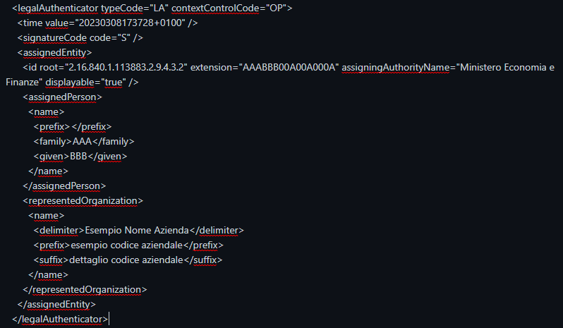 ERRORE-47 e ERROR-48 per representedOrganization · Issue #156 · ministero-salute/it-fse-support ...