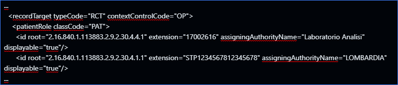 Uso di STP in PatientRole ottiene errore: 403 Person id presente nel JWT differente dal codice ...