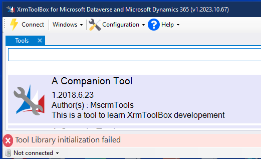 XrmToolBox v1.2023.10.67 Update killed connections... wont reconnect · Issue #1291 · MscrmTools ...