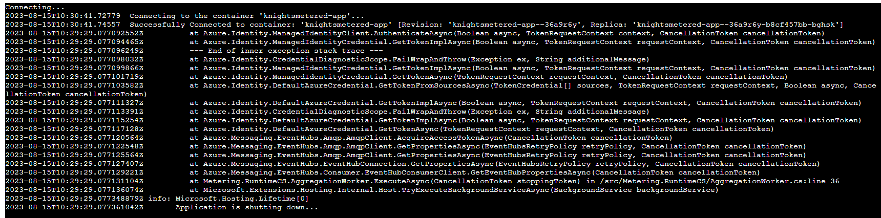 Container app with accelerator crashes · Issue #162 · microsoft/metered-billing-accelerator · GitHub