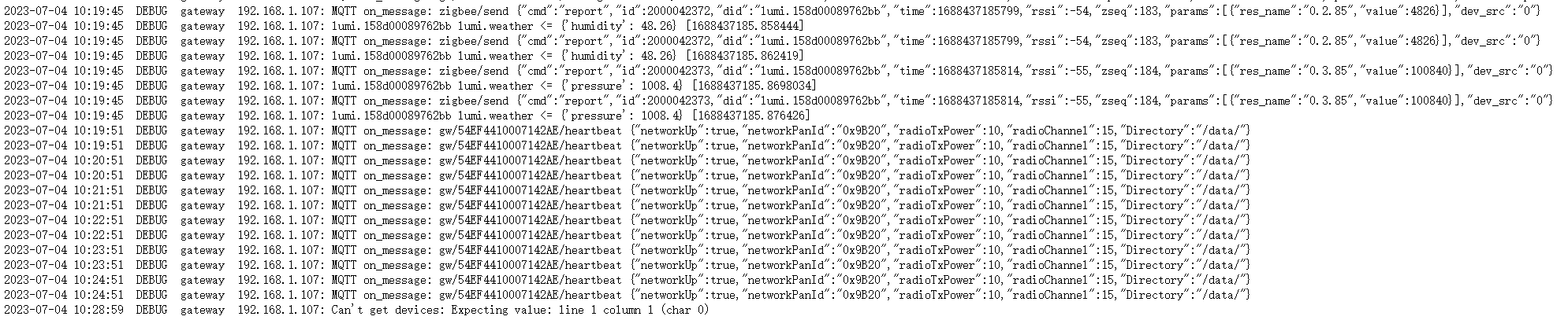 G2H Pro failed to get the device after running 10hr · Issue #187 · niceboygithub/AqaraGateway ...