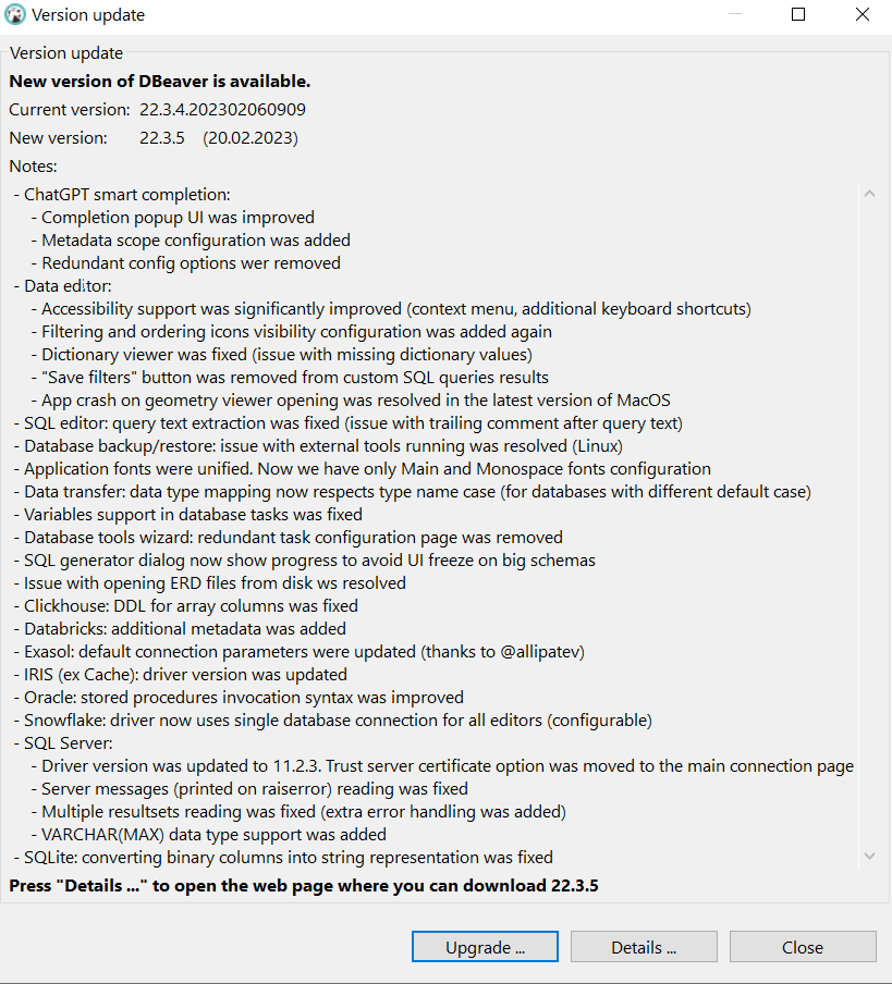 Portable Version Update Doesn T Work Properly · Issue 19158 · Dbeaver Dbeaver · Github
