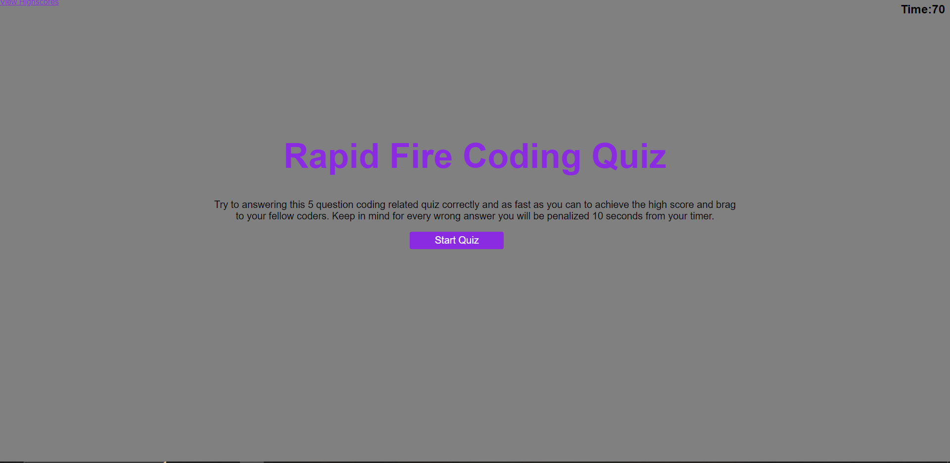GitHub - APereyro/Rapid-Fire-Quiz: Test your JavaScript knowledge with ...