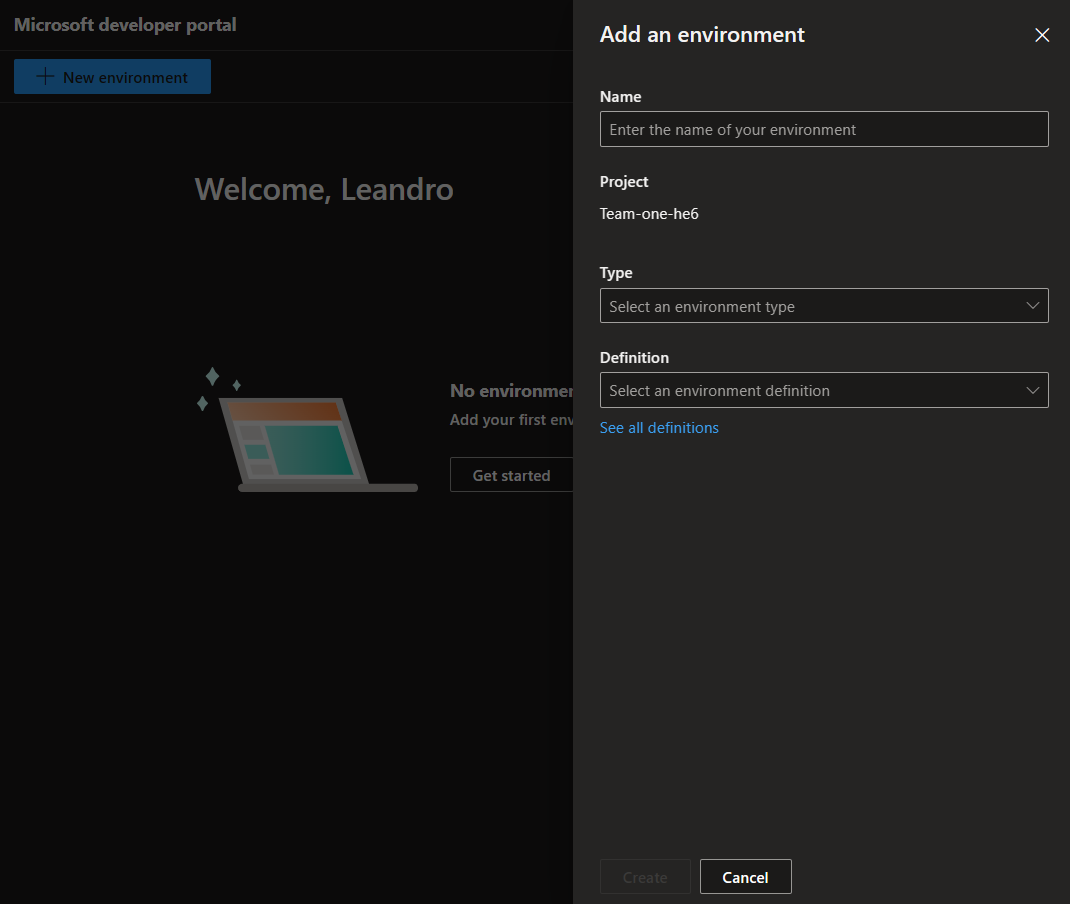 Not All Projects From Same Devcenter Are Selectable In The Dev Portal · Issue 21 · Azure