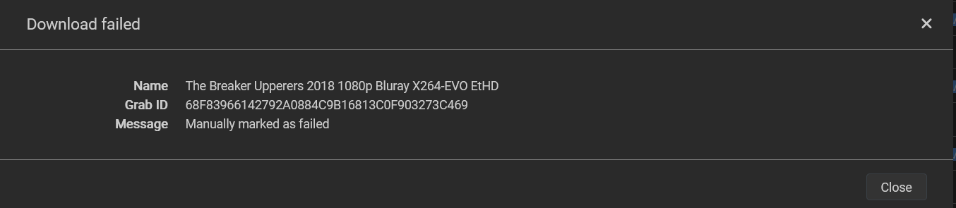 Blocklist does not block GrabIB: Sonarr grabbing same Download from different Indexers (Same ...