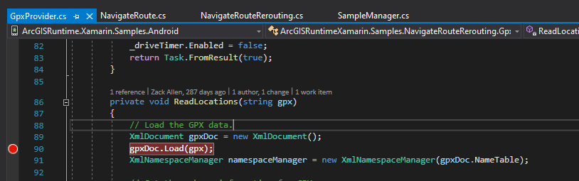 Navigate Route With Rerouting Android Sample Crashes When Clicking Navigate Button With
