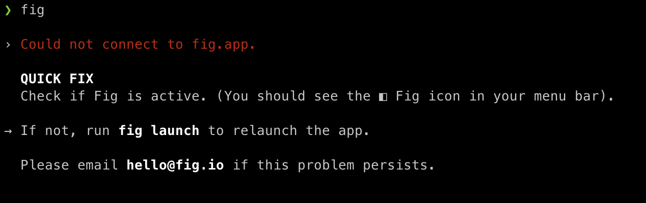 Fig crashes when running `fig` with the menu icon hidden · Issue #532 · withfig/fig · GitHub
